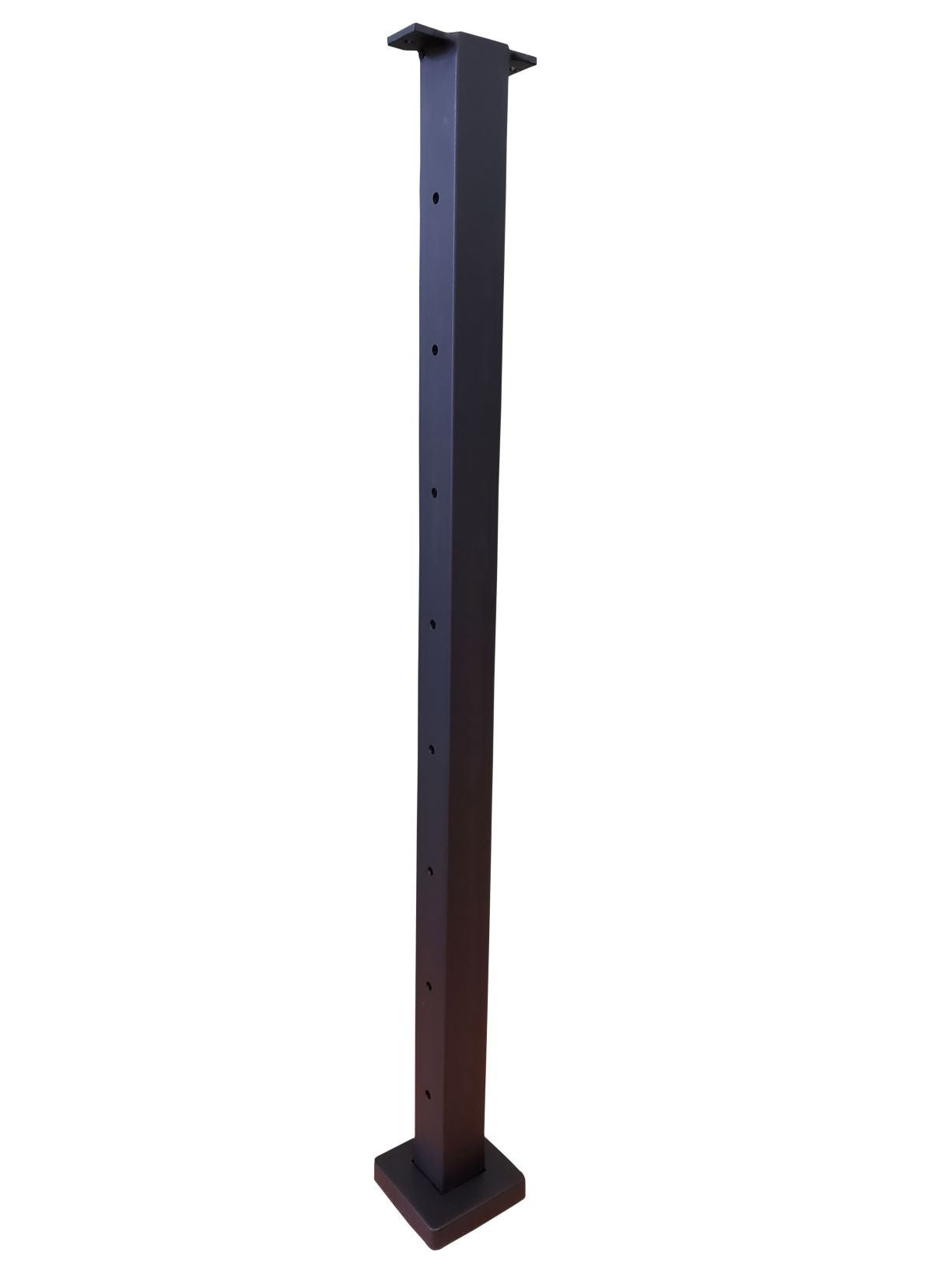 Aluminum post for cable railing – 2'' x 2'' – Pre-drilled - Surface mo ...