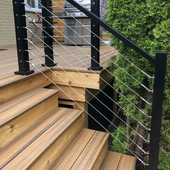 Classic Cable Railing System - II - Metal Post – Gauthier De LaPlante