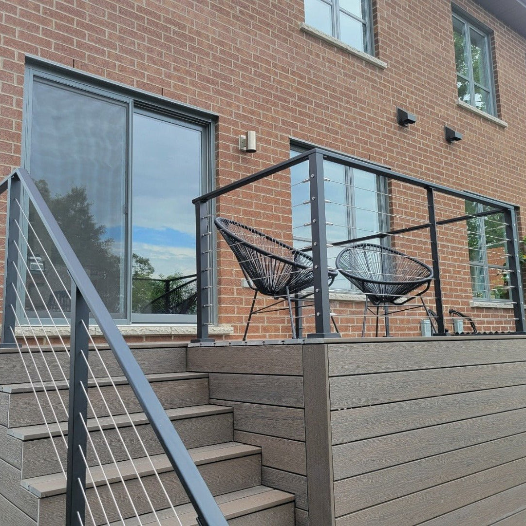 Swageless Stud Cable Railing System I – Metal Post – Gauthier De LaPlante